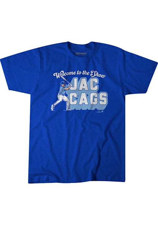 Jac Caglianone Kansas City Royals Youth ROYAL Welcome To The Show Short ...