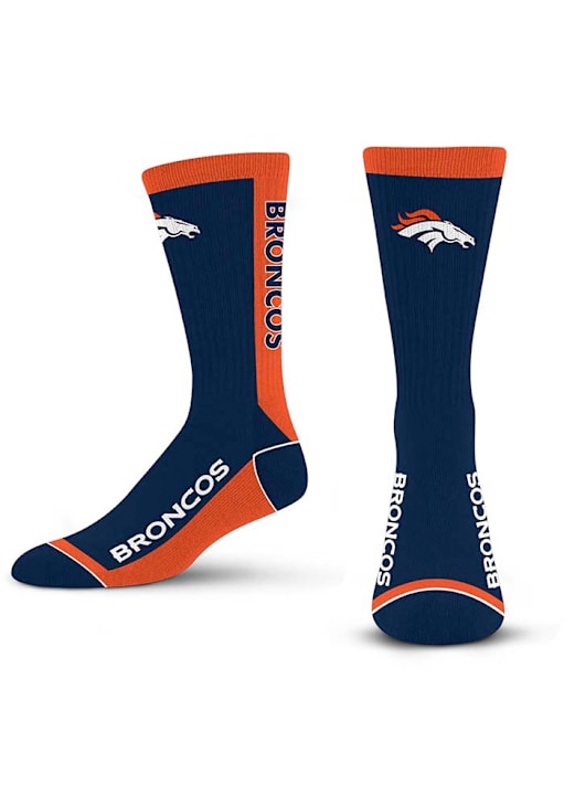 Denver Broncos NAVY MVP Mens Crew Socks - 90294177