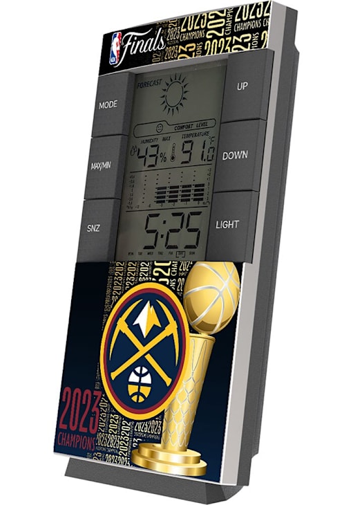 Denver Nuggets 2023 NBA Finals Champions Clock Desk Accessory - GRAY