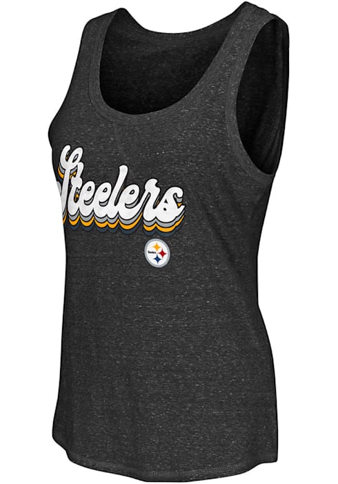 Pittsburgh Steelers Womens Black Playoff Tank Top