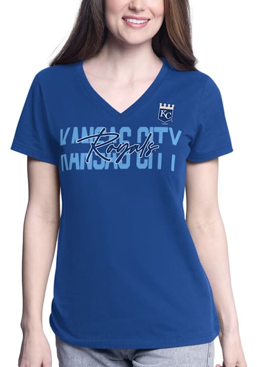 Kansas City Royals Womens ROYAL Batter Up T-Shirt - 9437603