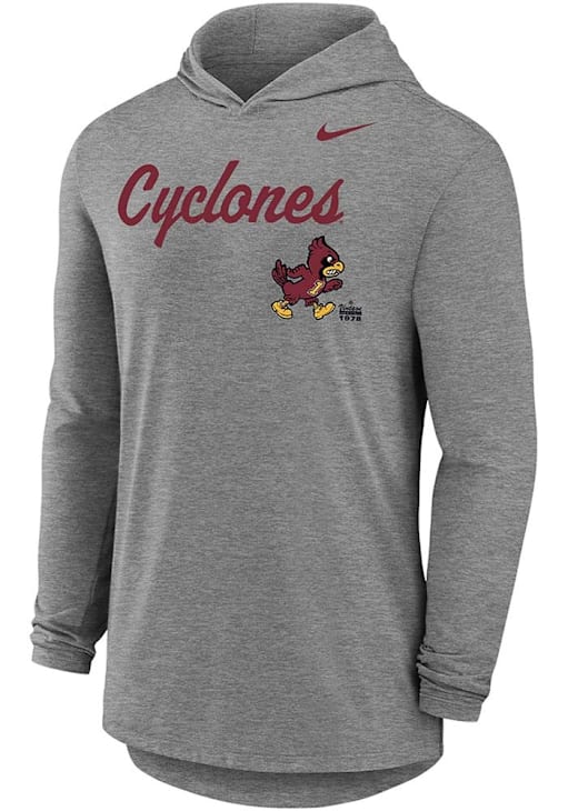Nike Iowa State Cyclones Mens GREY HEATHER Cyclones Script Walking Cy ...