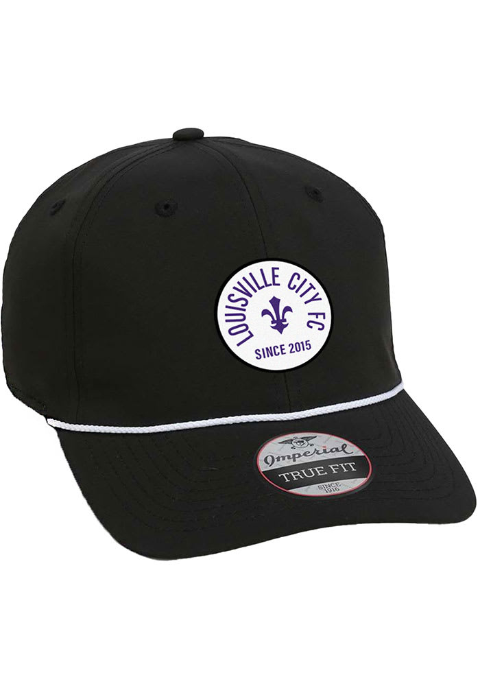 Rally Louisville City FC Imperial 7054 Rope Classic Adjustable Hat - BLACK