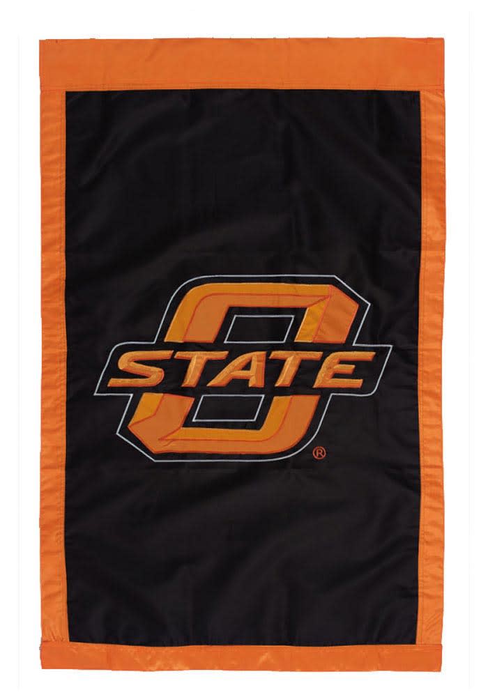 Oklahoma State Cowboys BLACK 28x44 Black Applique Sleeve Banner - 365781