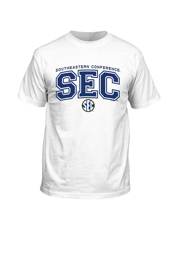 RALLY White SEC Team Logo Short Sleeve T Shirt - 10060002
