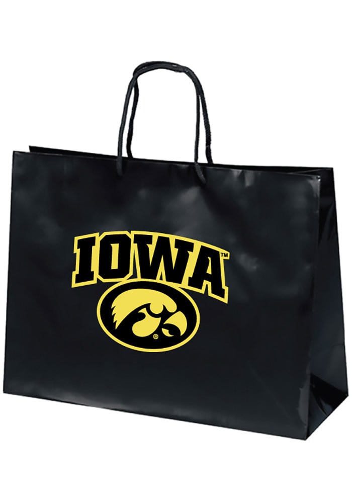Iowa Hawkeyes BLACK Large Metallic Gift Bag - 10080229