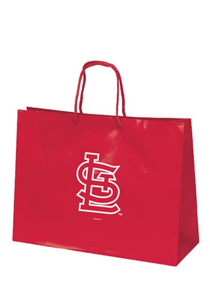 St Louis Cardinals 16x12 Red Large Metallic Red Gift Bag - 10080634
