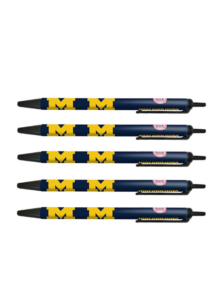 Michigan Wolverines BLUE 5 Pack Pen - 10080760
