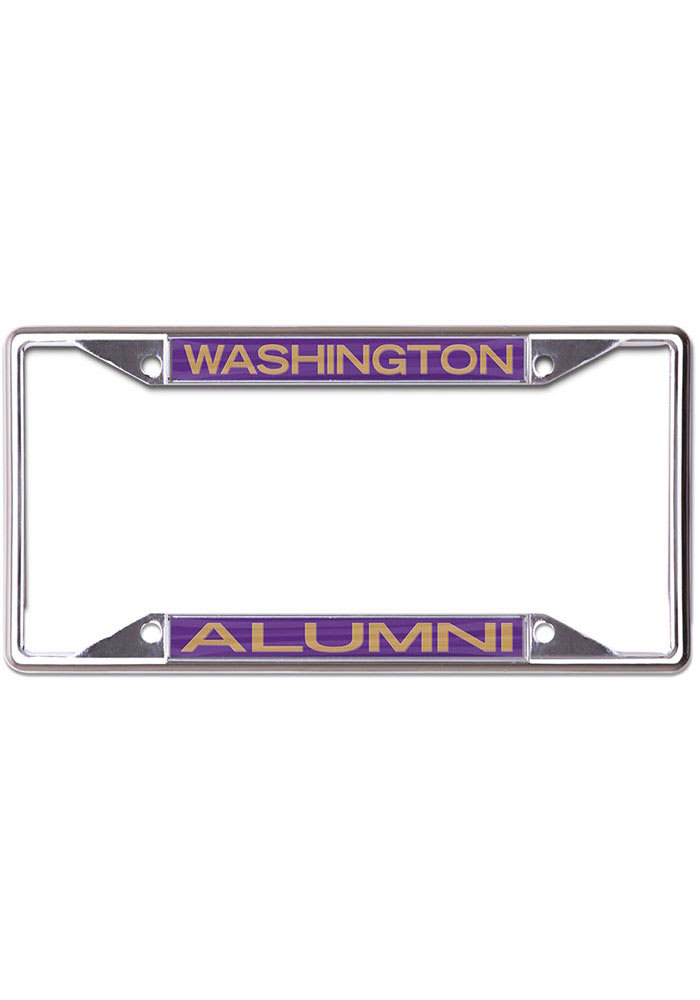 PURPLE Washington Huskies Alumni Printed Metal License Plate Frame ...