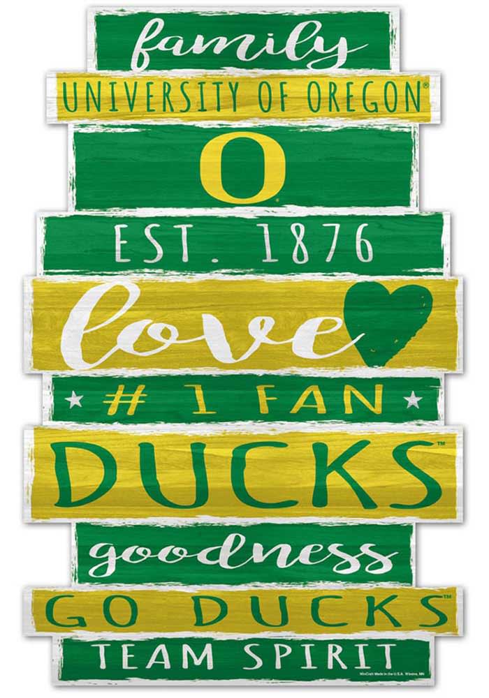 Oregon Ducks Fan Cave 11x17 Sign