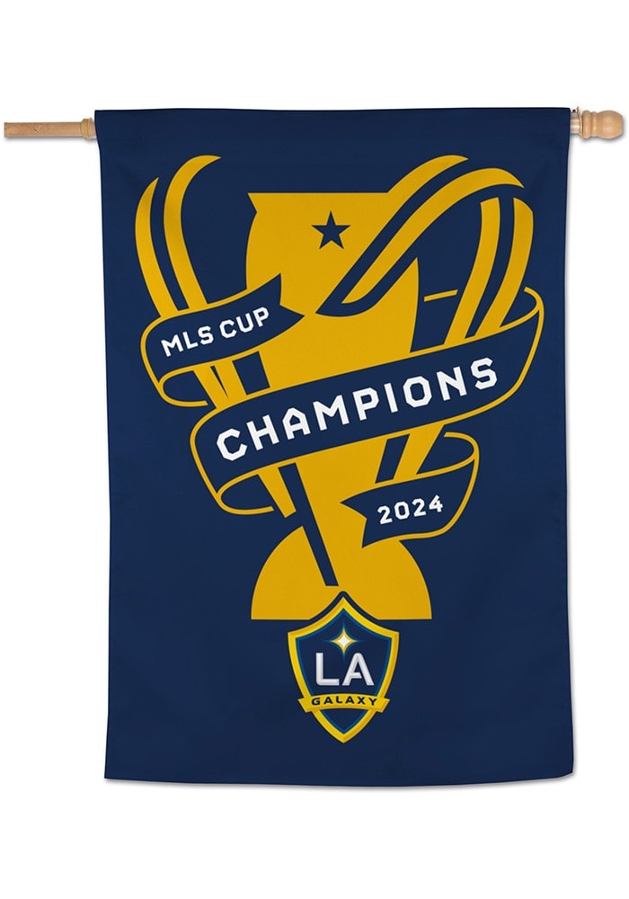 LA Galaxy 2024 MLS Cup Champions 3x5 BLUE Silk Screen Grommet Flag ...