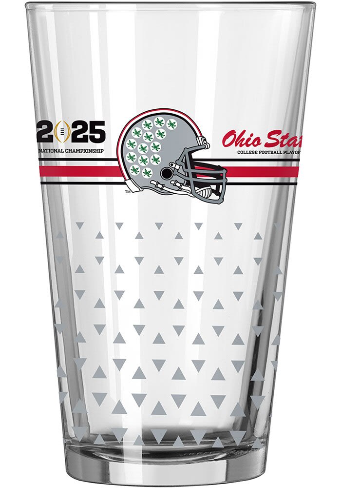 Ohio State Buckeyes SCARLET 2025 National Championship Bound Pint Glass ...