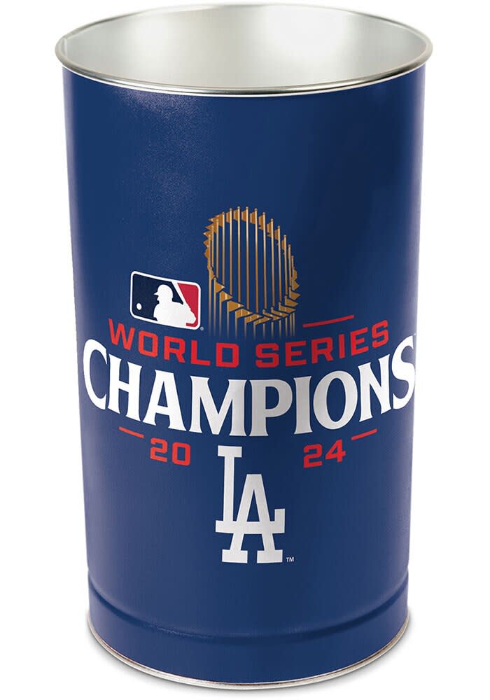 Los Angeles Dodgers Home Decor | Los Angeles Dodgers Waste Basket BLUE ...