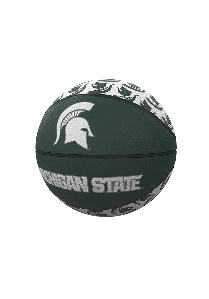 Logo Brands Michigan State Spartans GREEN Mini-Size Rubber Basketball ...