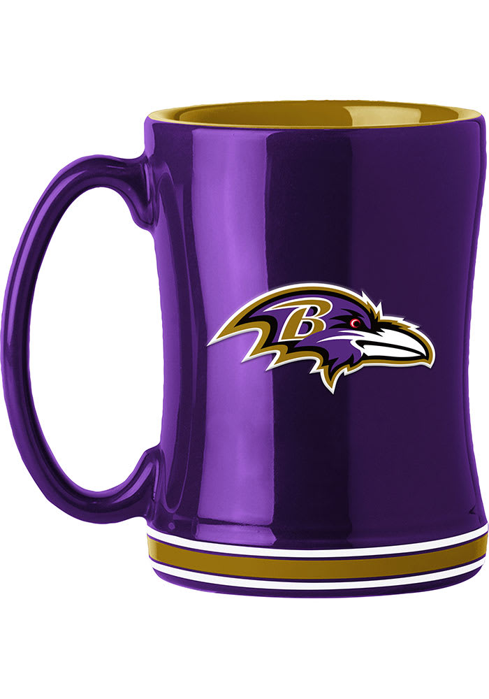 Baltimore Ravens PURPLE 14oz Relief Ceramic Mug - 1011112