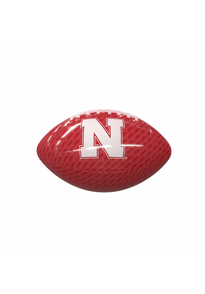 Logo Brands Red Nebraska Cornhuskers Carbon Fiber Football - 1011587