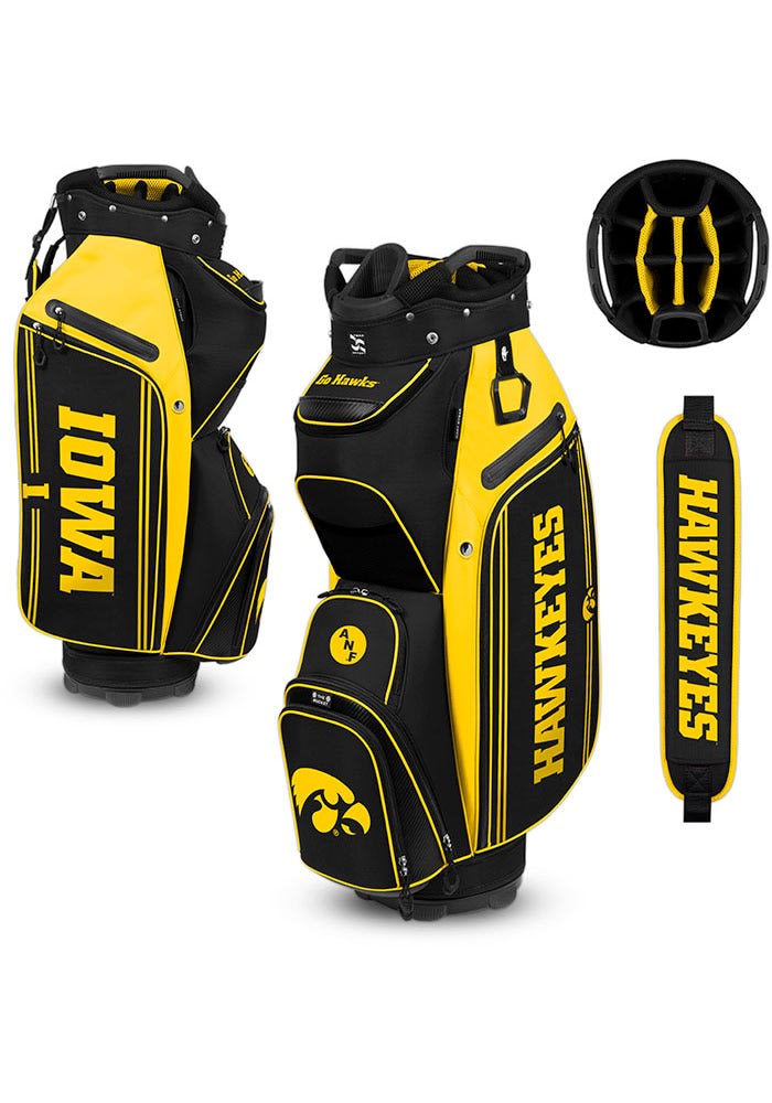 Iowa Hawkeyes Cart Golf Bag - BLACK