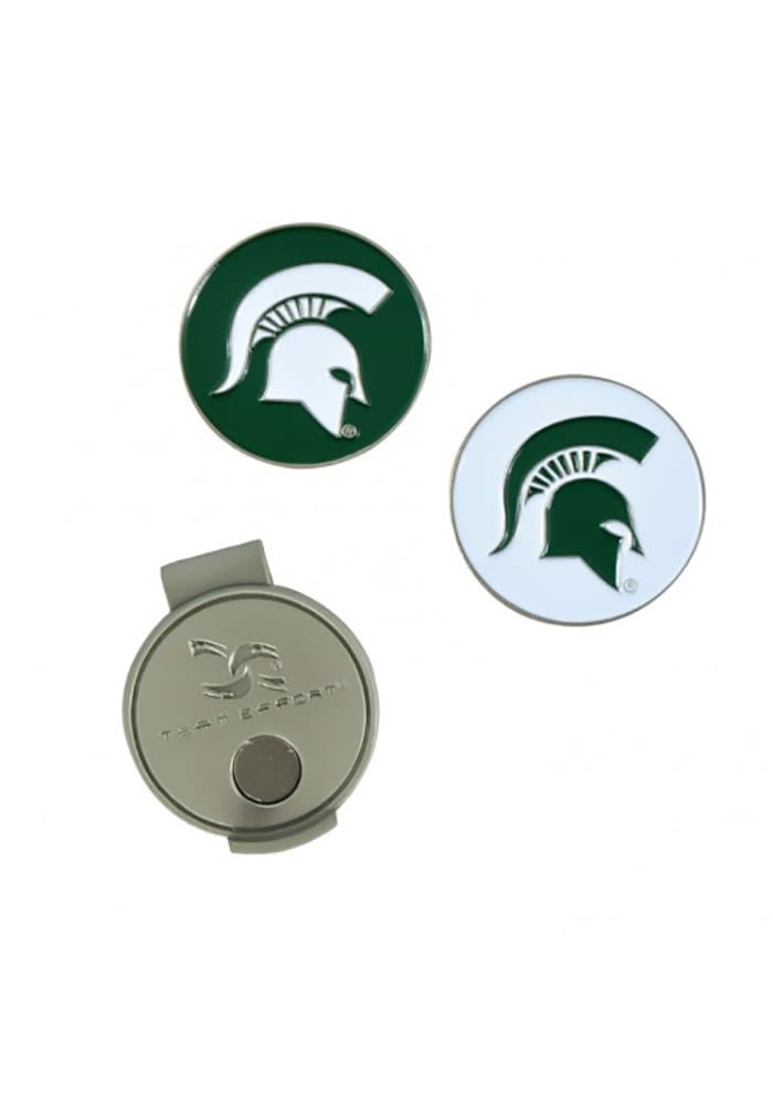 Michigan State Spartans GREEN Cap Clip Golf Ball Marker - 10131040