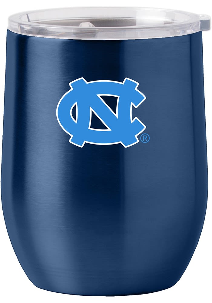 North Carolina Tar Heels BLUE 16oz Gameday Curved Stainless Steel ...