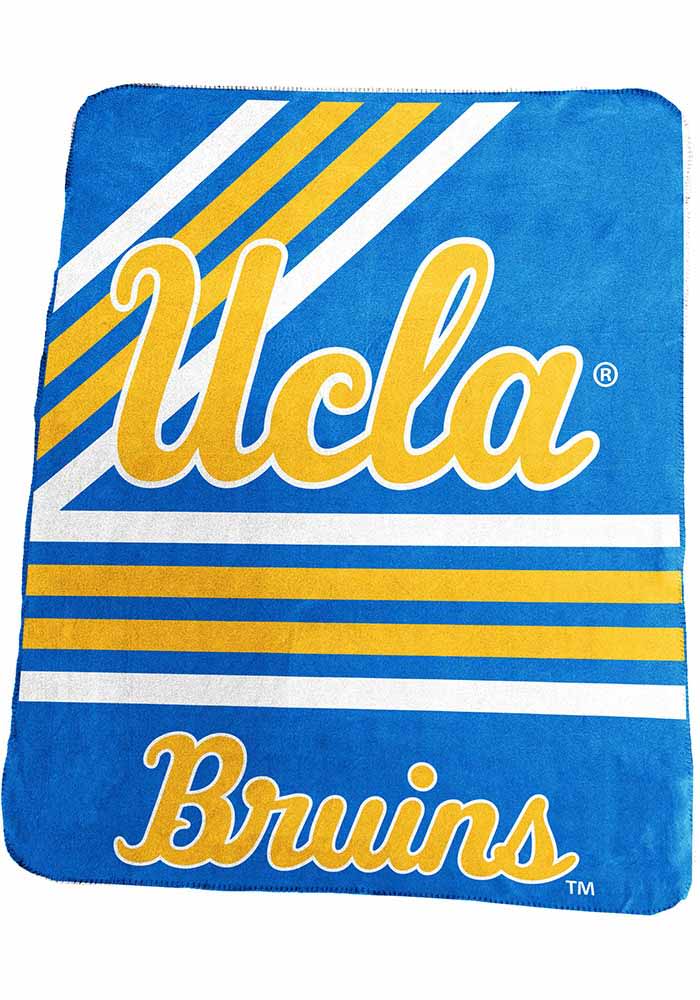 Logo Brands BLUE UCLA Bruins Logo Raschel Throw Blanket - 1014046
