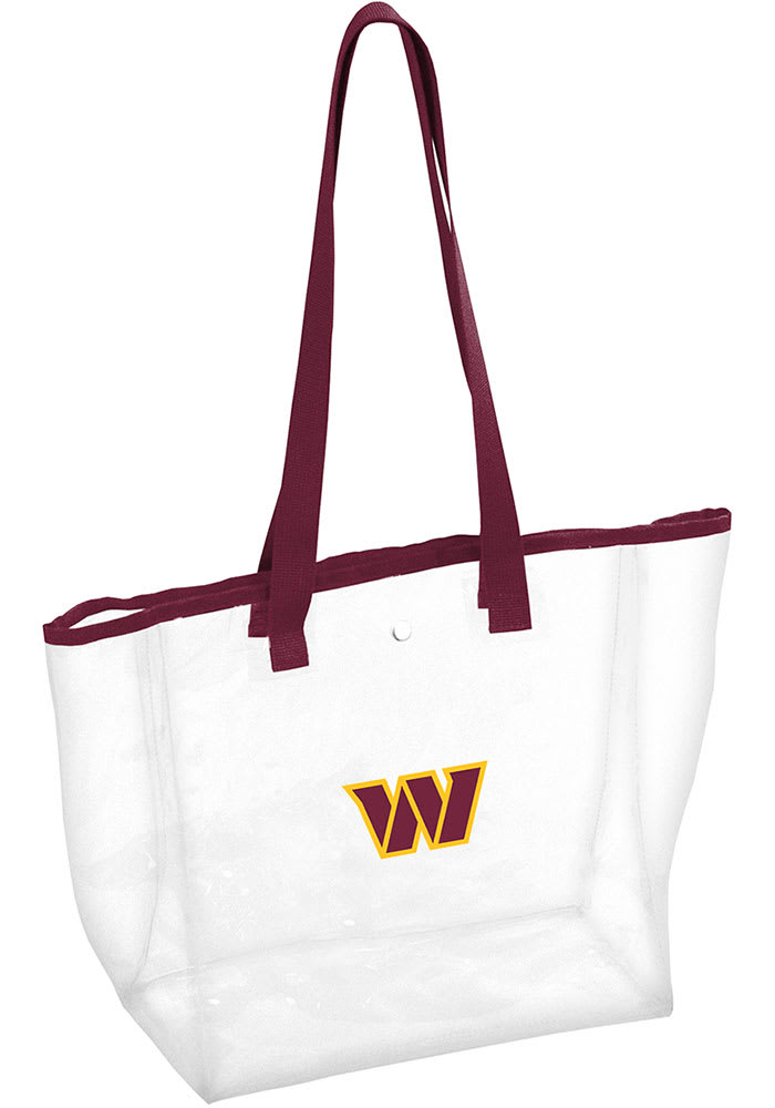 Washington Commanders Red Logo Clear Tote - 1014235