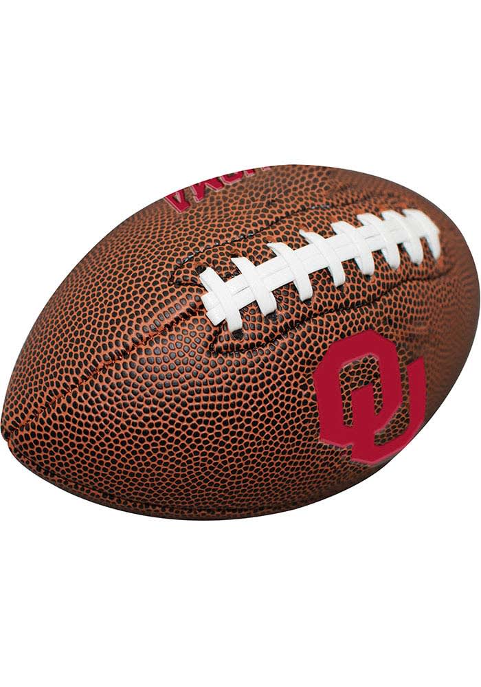 Logo Brands Oklahoma Sooners Red Mini Size Football - 1015668