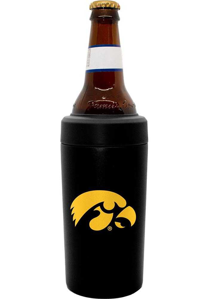 Logo Brands Iowa Hawkeyes BLACK Flipside Frost Buddy Stainless Steel ...