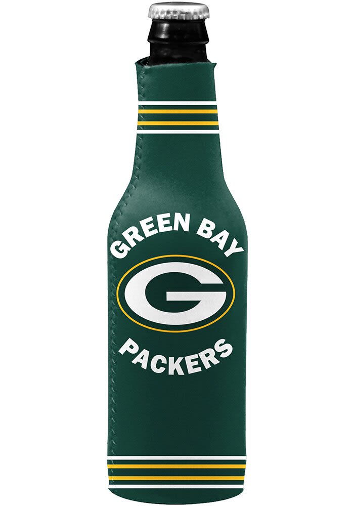 Logo Brands Green Bay Packers GREEN 12oz Bottle Crest Logo Coolie - 1016227