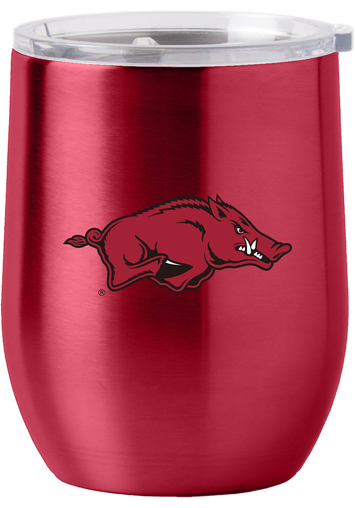 Arkansas Razorbacks CARDINAL 16oz Gameday Curved Stainless Steel ...
