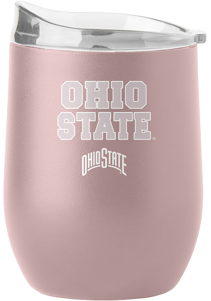Ohio State Buckeyes Red 16OZ Powder Coat Stainless Steel Stemless ...