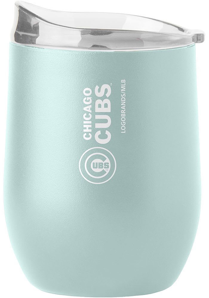 Chicago Cubs LIGHT BLUE 16OZ Powder Coat Stainless Steel Stemless ...