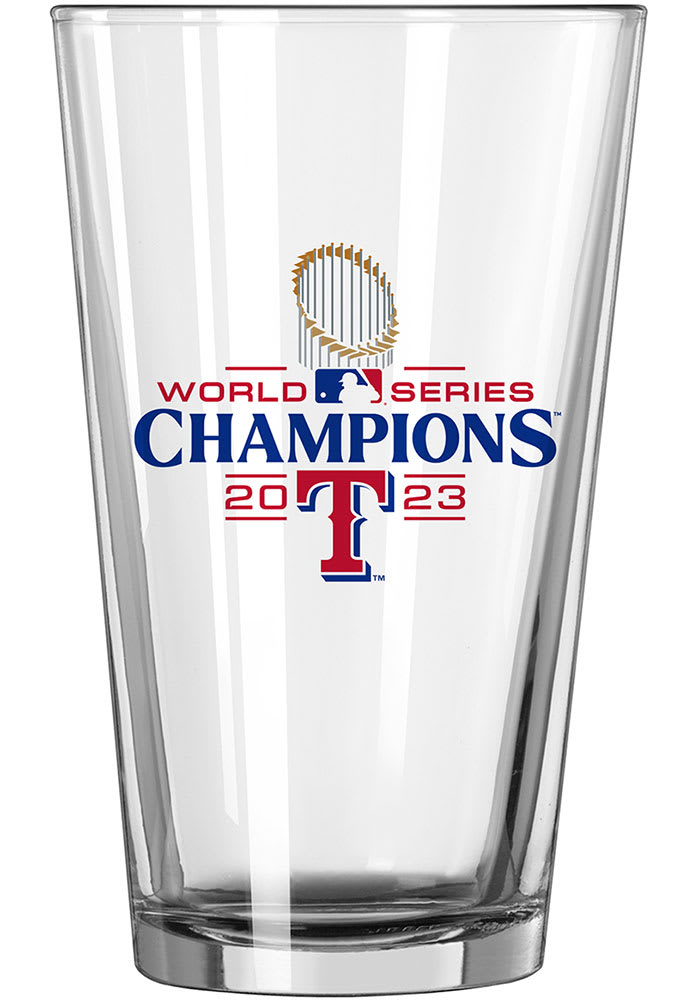 Texas Rangers BLUE 2023 World Series Champions 16 oz. Pint Glass - 1017257
