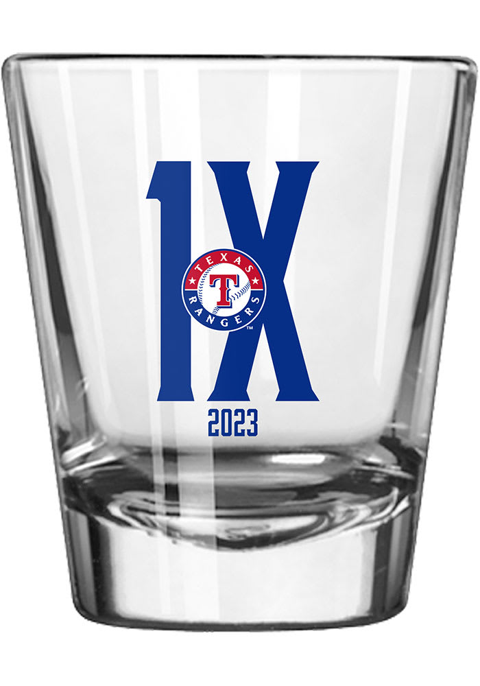 Texas Rangers BLUE 2023 World Series Champions 2 oz Shot Glass - 1017261