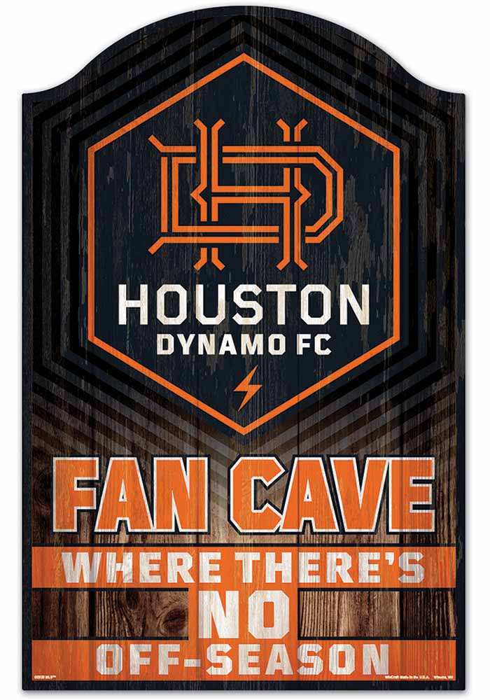 Houston Dynamo BROWN 11 x 17 Fan Cave Sign - 1017616