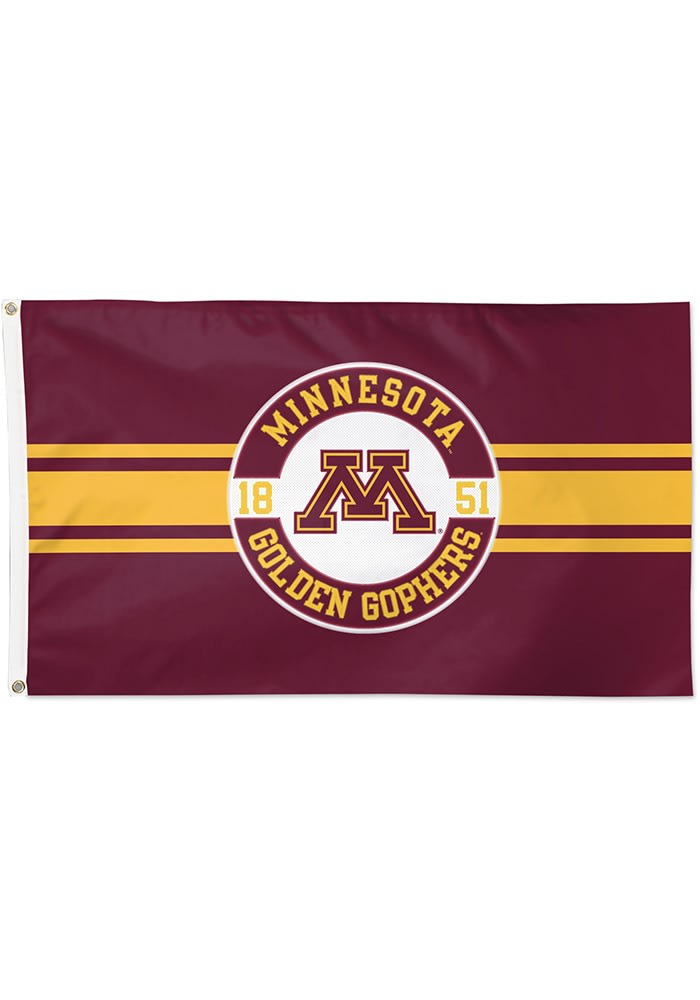 Minnesota Golden Gophers 3x5 Reversible Logo MAROON Silk Screen Grommet ...