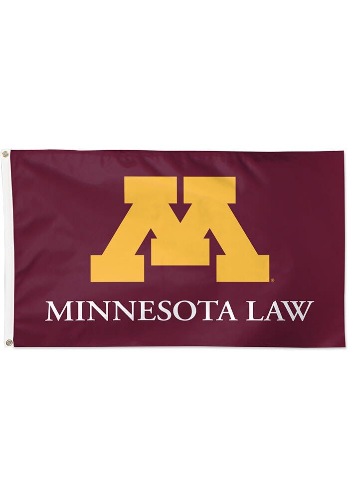 Minnesota Golden Gophers Deluxe Law MAROON Silk Screen Grommet Flag ...