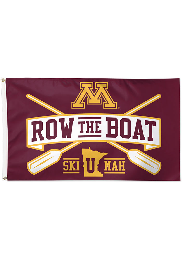 Minnesota Golden Gophers Deluxe Row The Boat MAROON Silk Screen Grommet ...