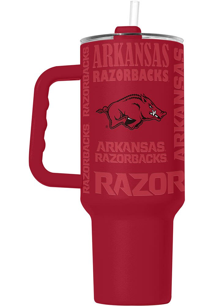 Logo Brands Arkansas Razorbacks Red 40oz Replay Stainless Steel Tumbler ...