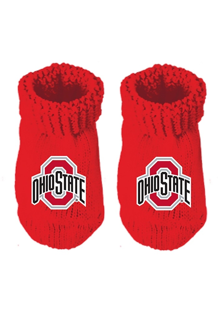 Red Team Color Ohio State Buckeyes Baby Bootie Boxed Set - 10190361