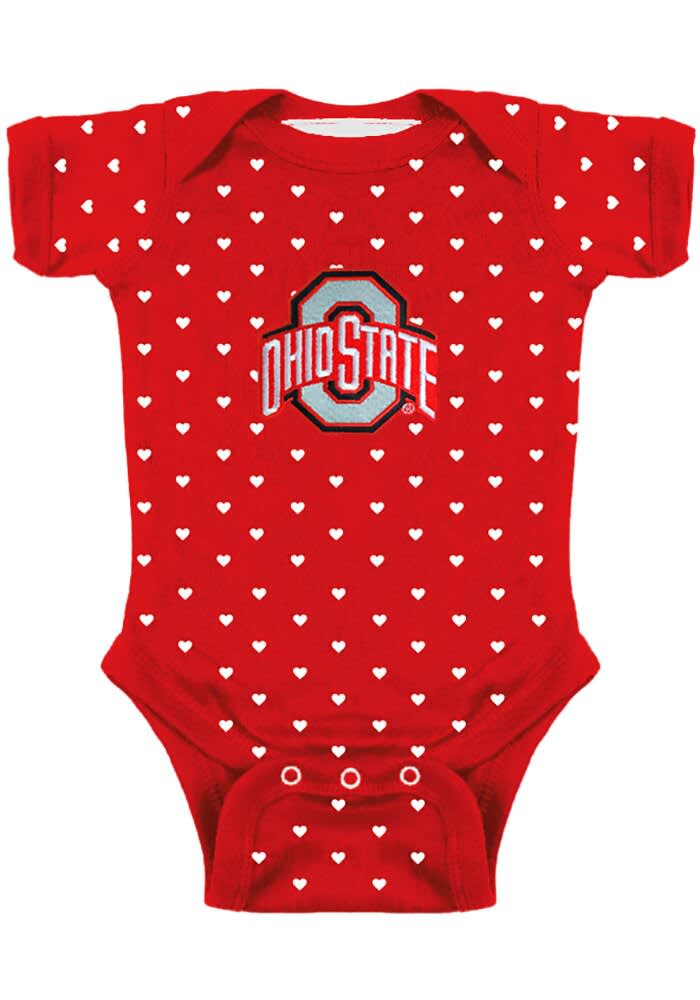 Ohio State Buckeyes Red Baby Heart Romper - 10190452