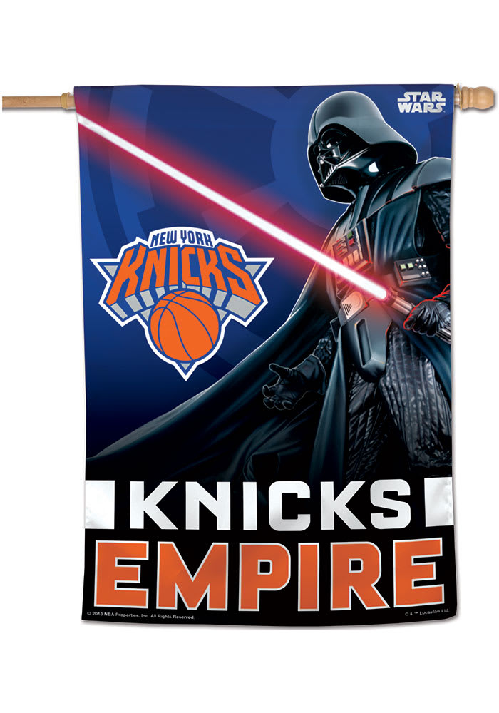 New York Knicks Vertical Star Wars Banner - NAVY