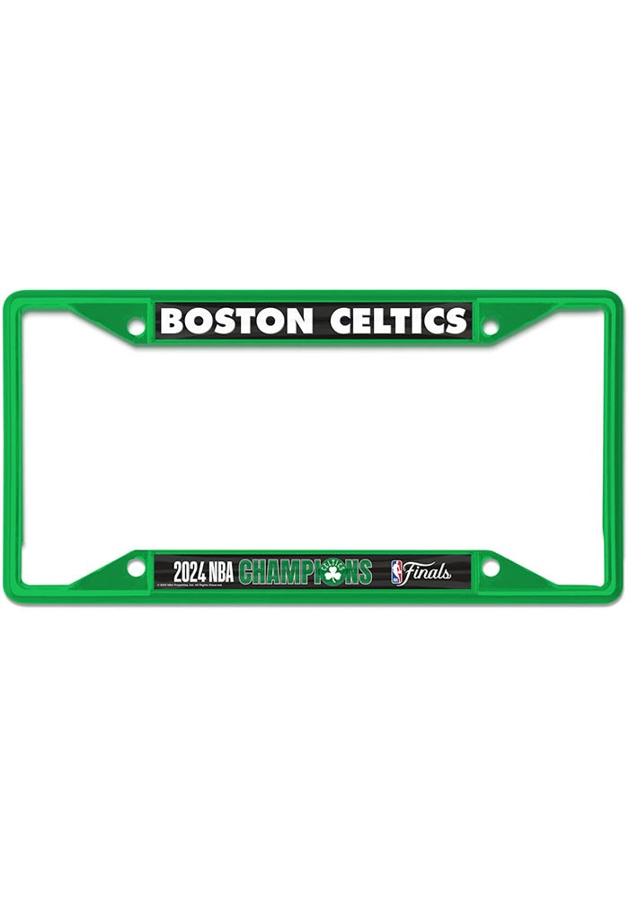 Boston Celtics License Frame- Boston Celtics NBA Finals Champions 2024 ...