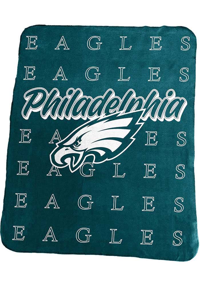 Philadelphia Eagles MIDNIGHTGREEN Repeating Fleece Fleece Blanket - 1019878