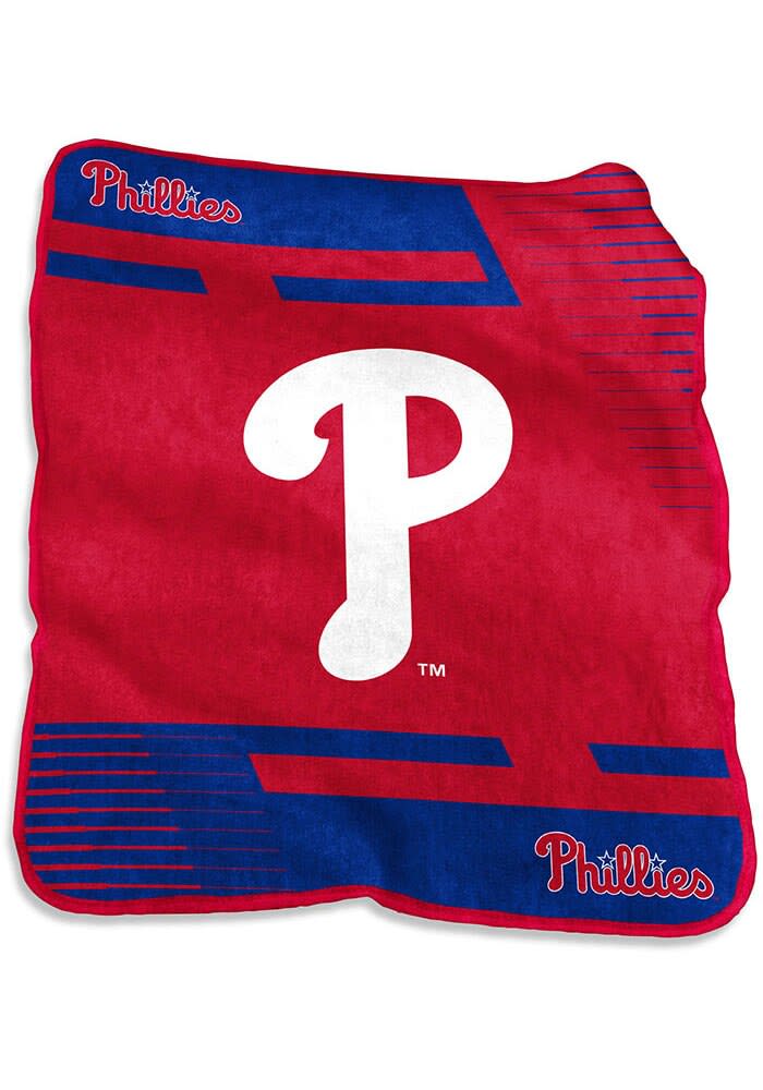Philadelphia Phillies Red Stripe Raschel Throw Blanket - 1019887