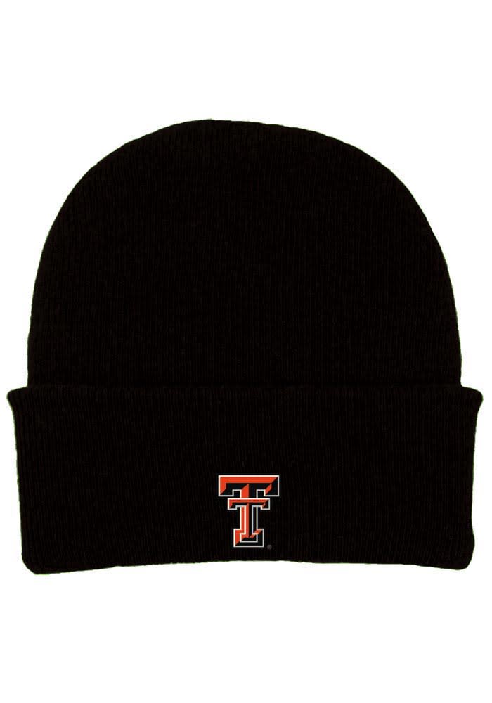 Texas Tech Red Raiders BLACK Cuffed Newborn Knit Hat - 1019921