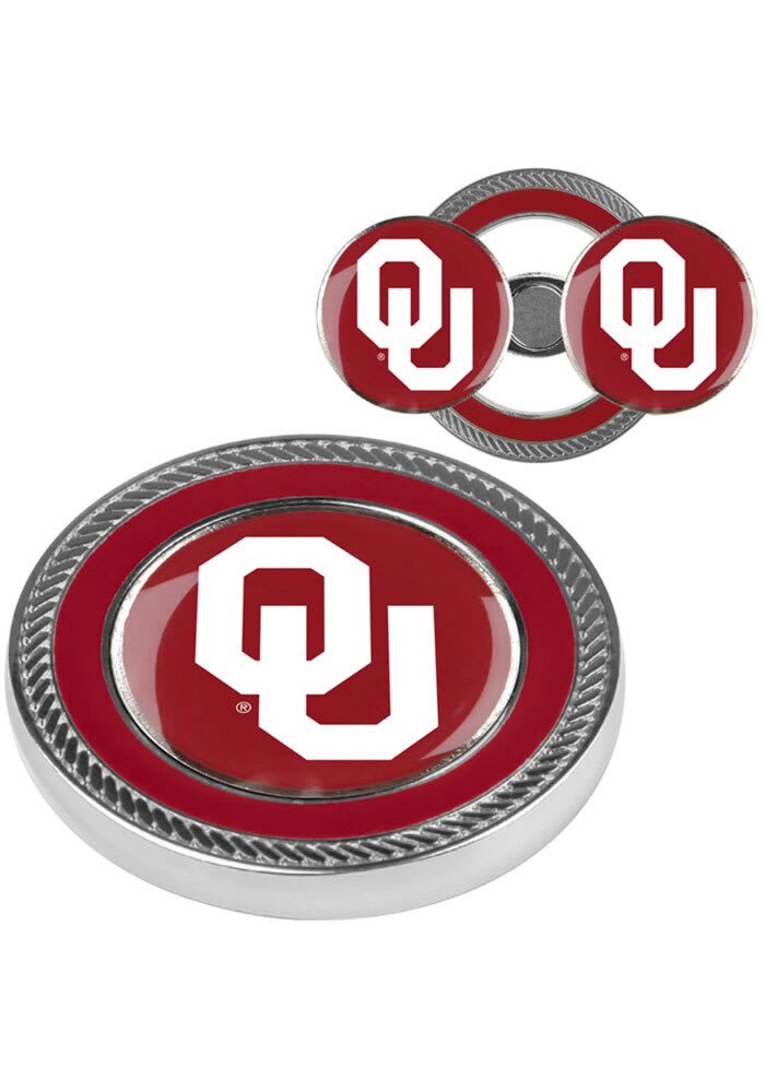 Oklahoma Sooners Red Challenge Coin Golf Ball Marker - 1020045