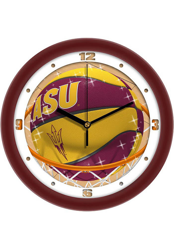 Arizona State Sun Devils 11.5 Slam Dunk Wall Clock - RED