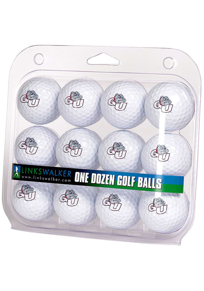 Gonzaga Bulldogs One Dozen Golf Balls - White