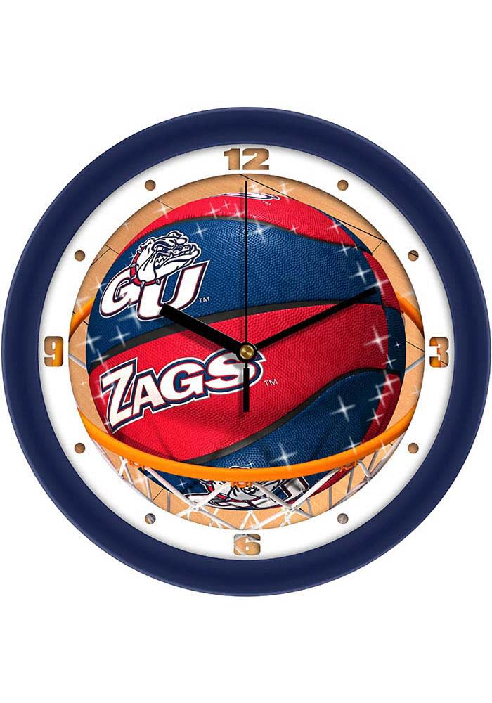 Gonzaga Bulldogs 11.5 Slam Dunk Wall Clock - NAVY
