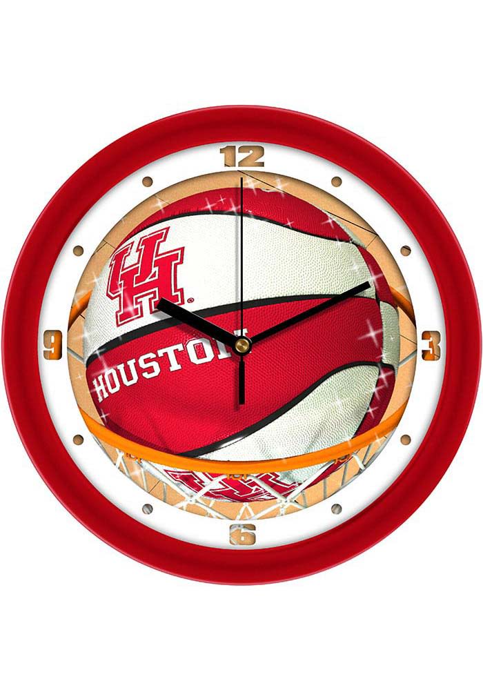 Houston Cougars 11.5 Slam Dunk Wall Clock - Red